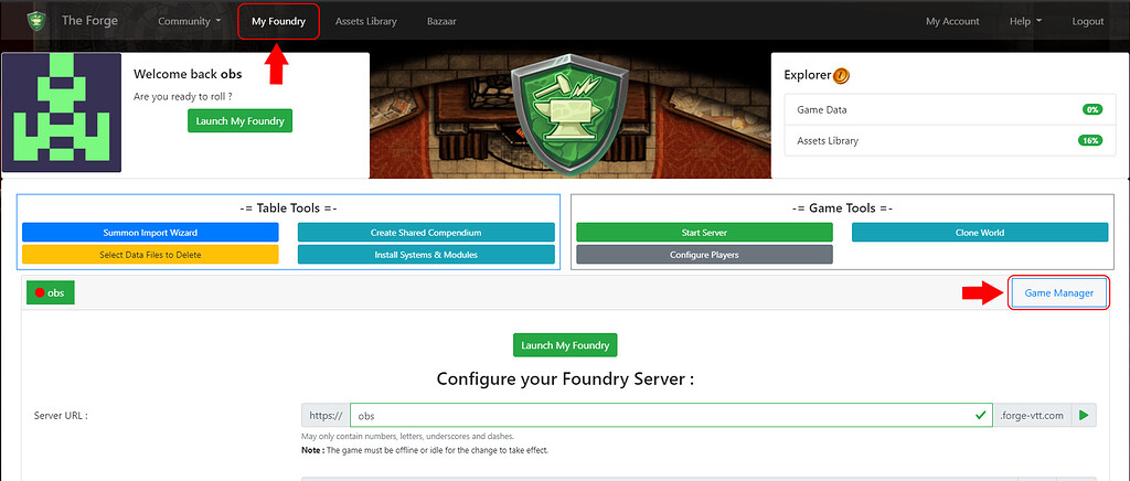 An introduction to: The Game Manager & User Manager - Getting Started ...