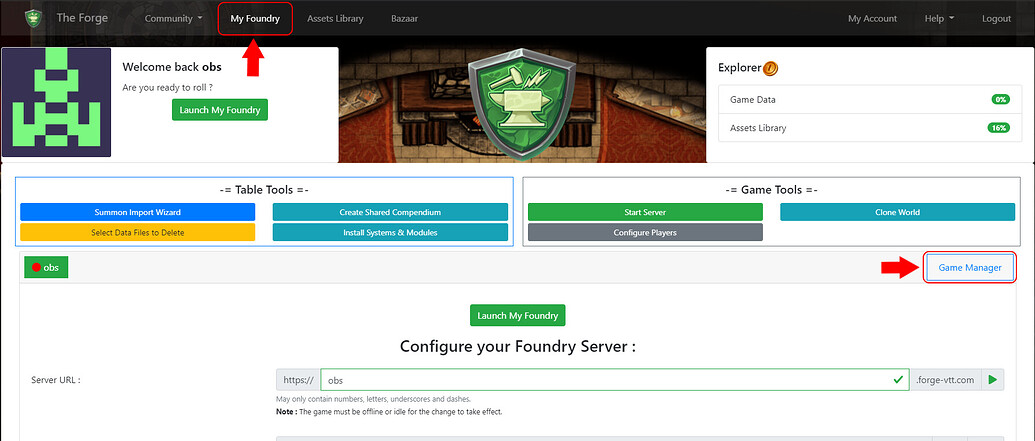An introduction to: The Game Manager & User Manager - Getting Started ...
