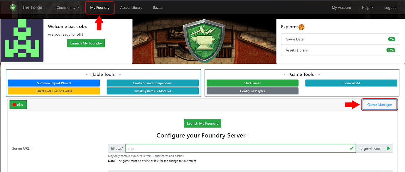 An introduction to: The Game Manager & User Manager - Getting Started ...