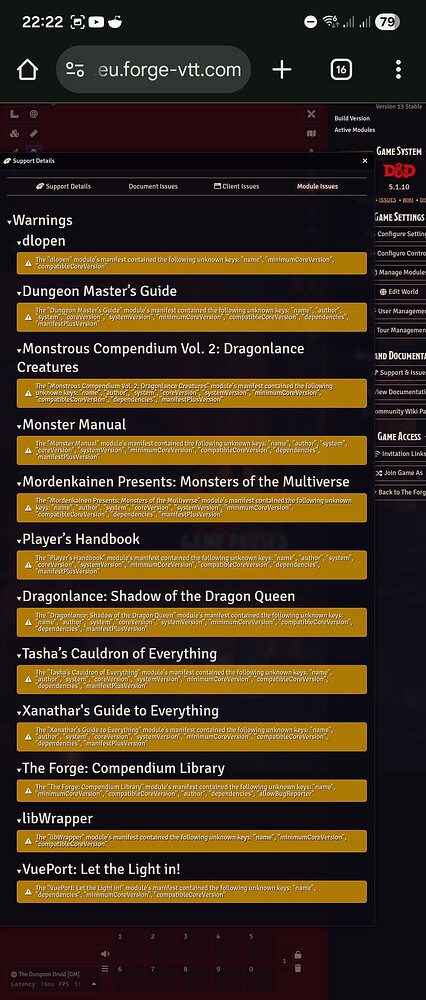 D&D 5e not working properly - Help - The Forge