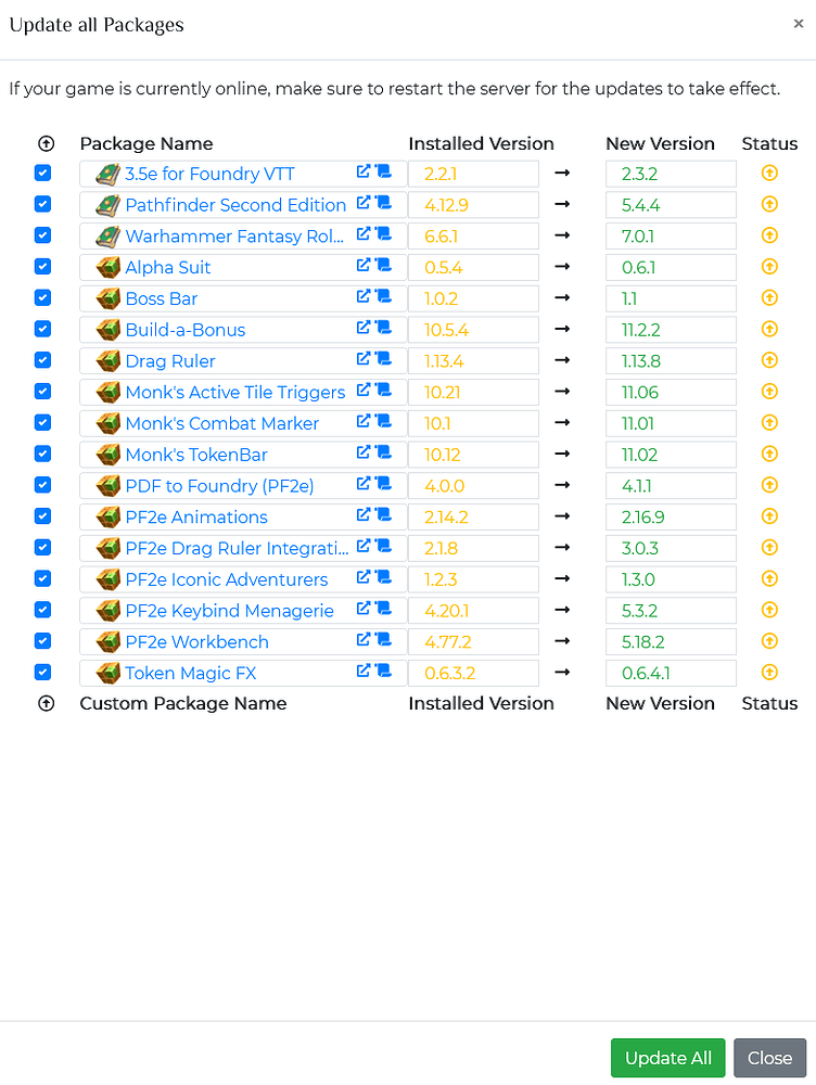 How to update Foundry VTT on The Forge - Foundry - The Forge