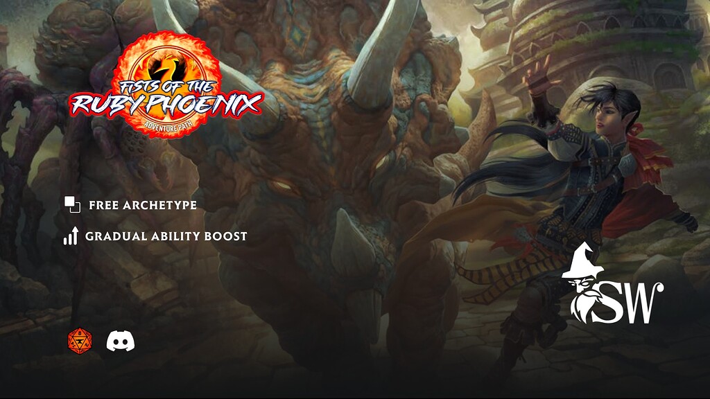 [Online] [PF2E] [$18/session] [Weekly][Foundry] [Friday] [7PM CDT] Fist of the Ruby Phoenix ...